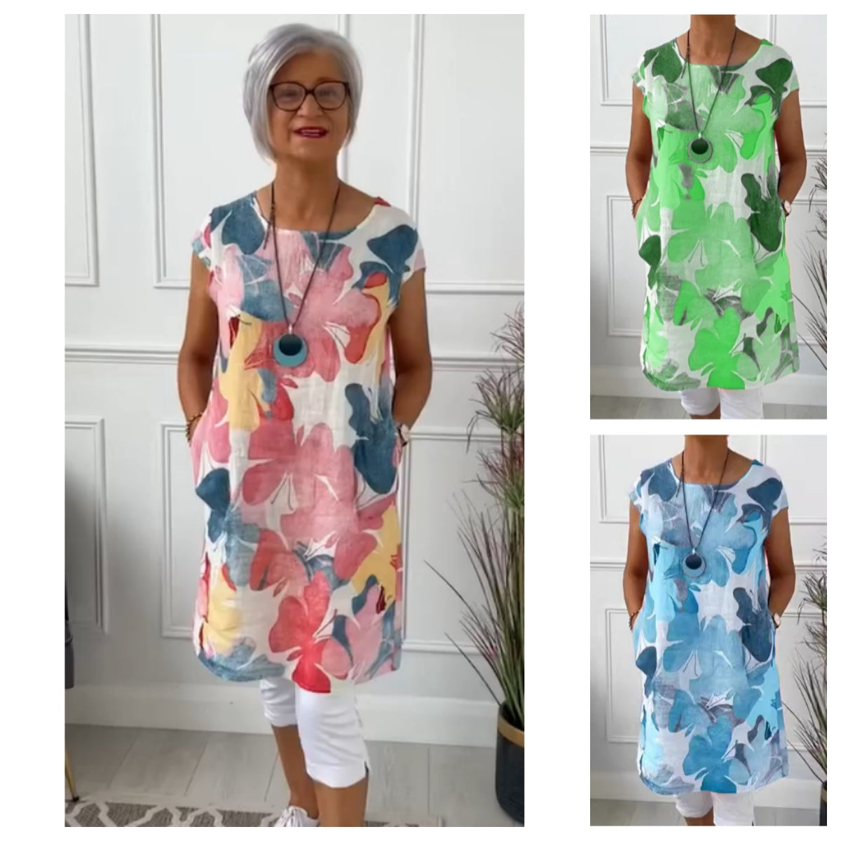 Rochie tipărită cu fluturi – casseen